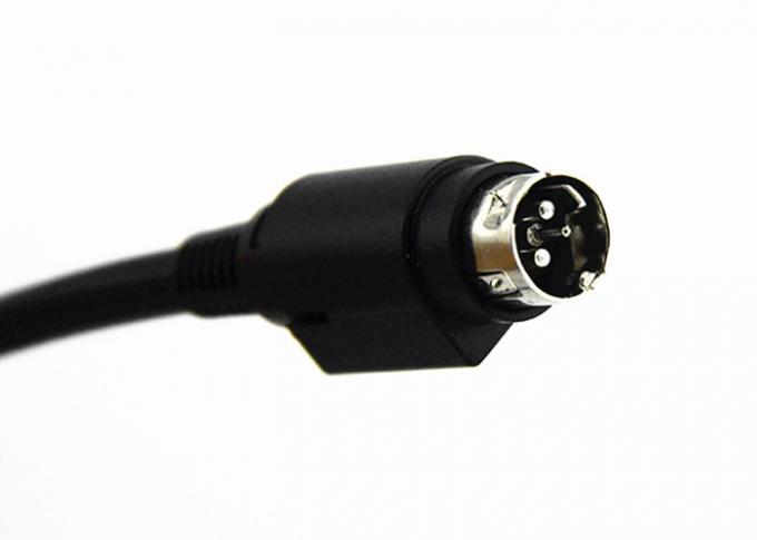 1 M 24 V Powered Epson Printer Cable 3 Pin Din Male Connector C Black Color