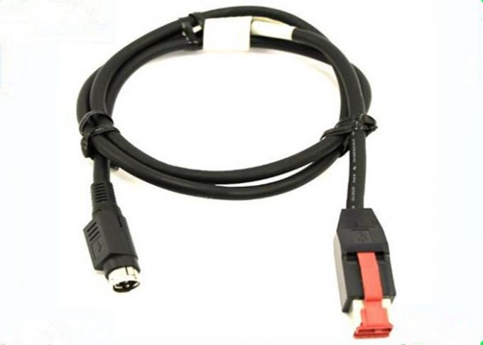 1 M 24 V Powered Epson Printer Cable 3 Pin Din Male Connector C Black Color