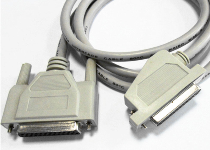 Copper Conductor Parallel Printer Cable Angled D - SUB 25 PIN Female ...