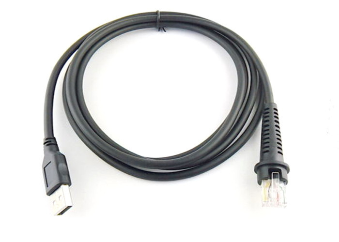 Precision Coiled RJ48 10p10c Barcode Scanner USB Cable For Honeywell YJ4600